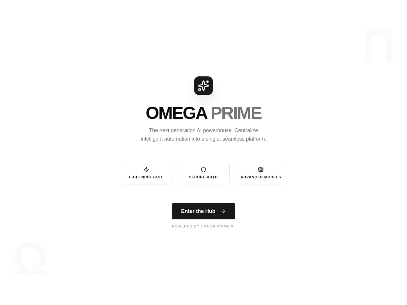 Omega Prime AI Hub