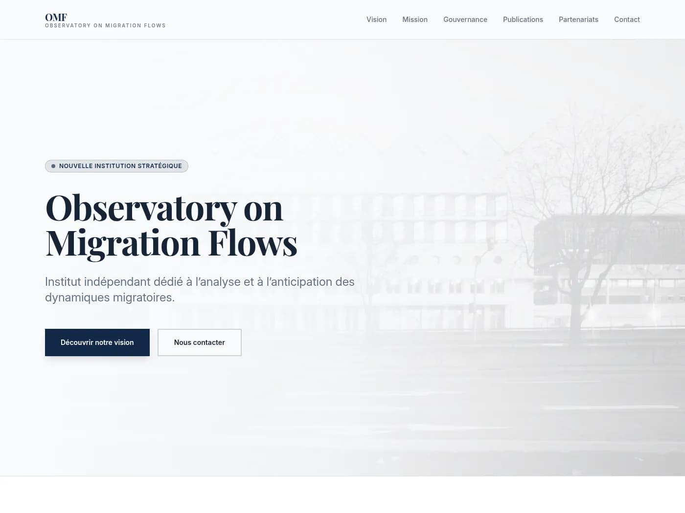 OMF Institute Web Portal