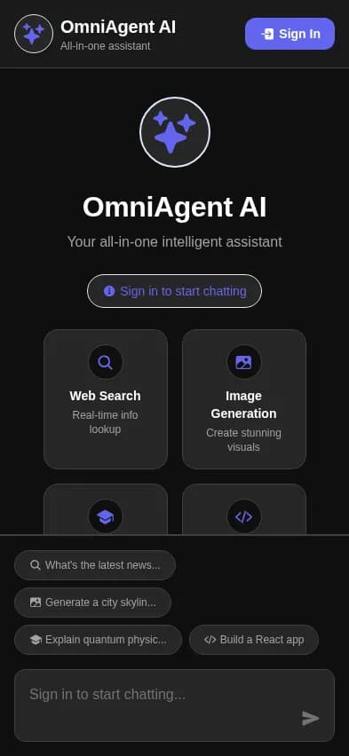 OmniAgent AI App