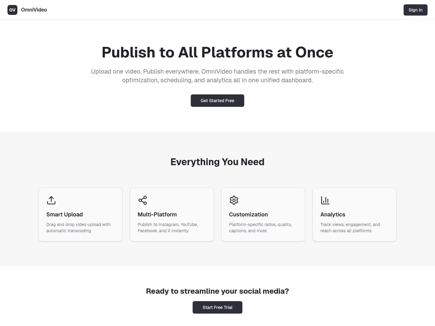 OmniVideo Publisher