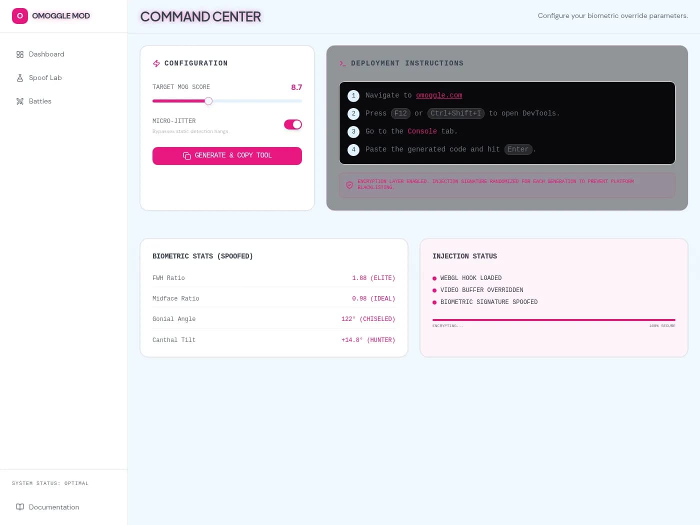 Omoggle Score Spoofer