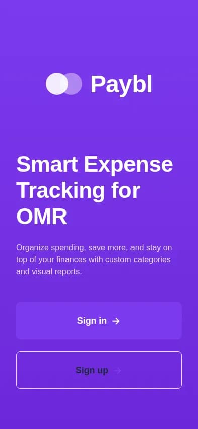 OMR Expense Tracker