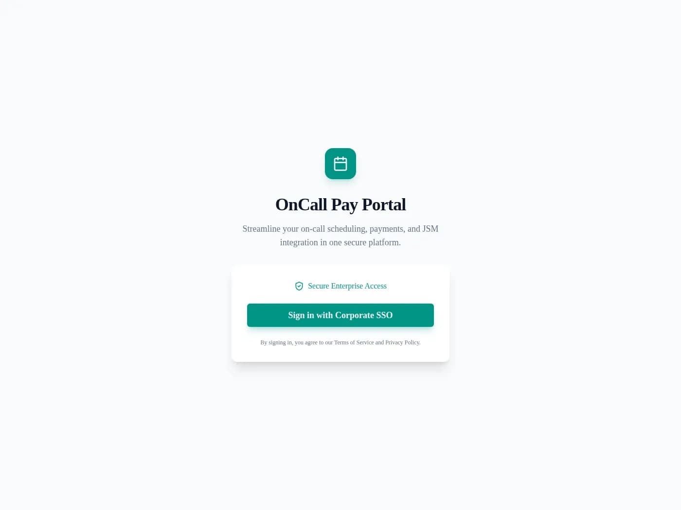 OnCall Pay Portal