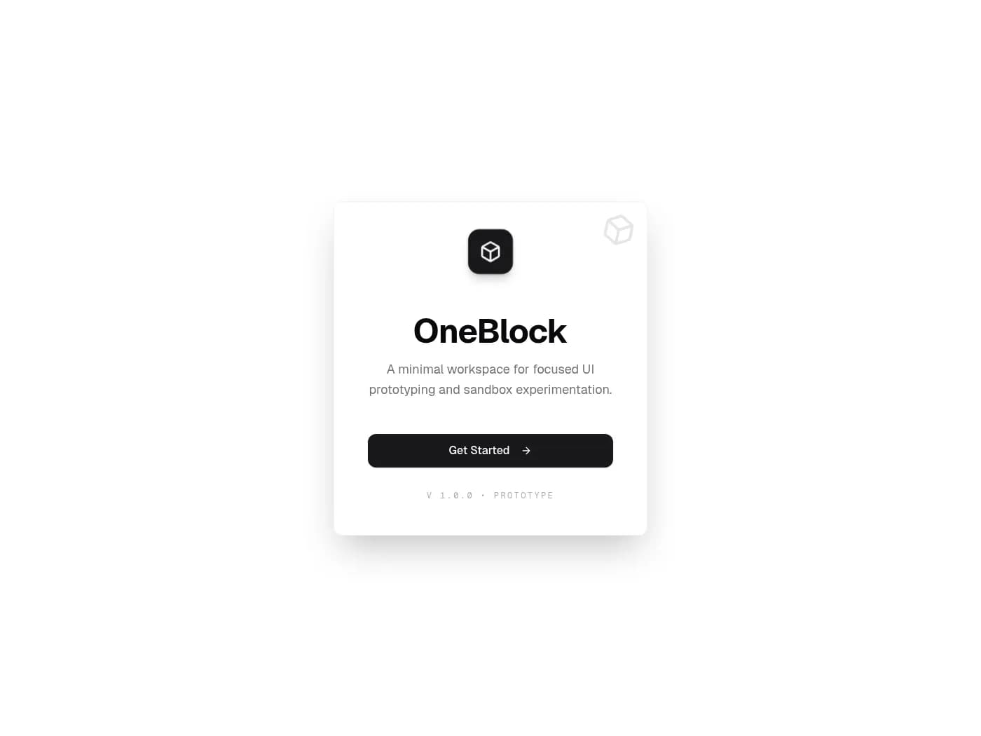 OneBlock Simple UI