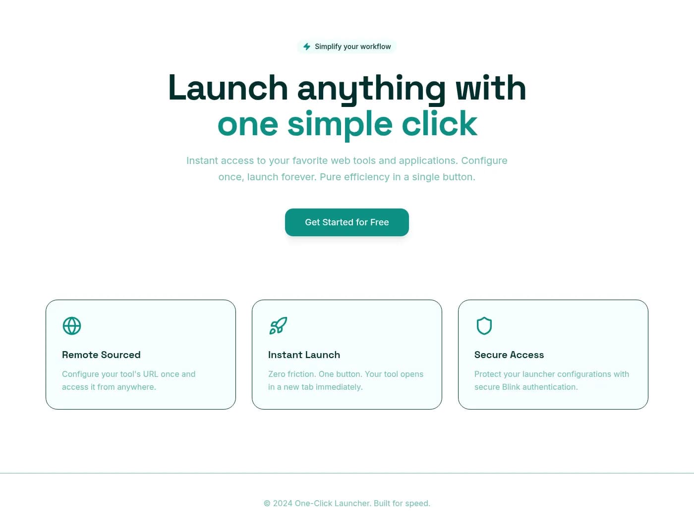 One-Click Launcher