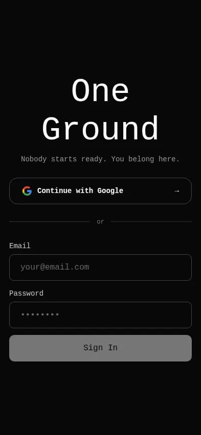 One Ground Fitness App