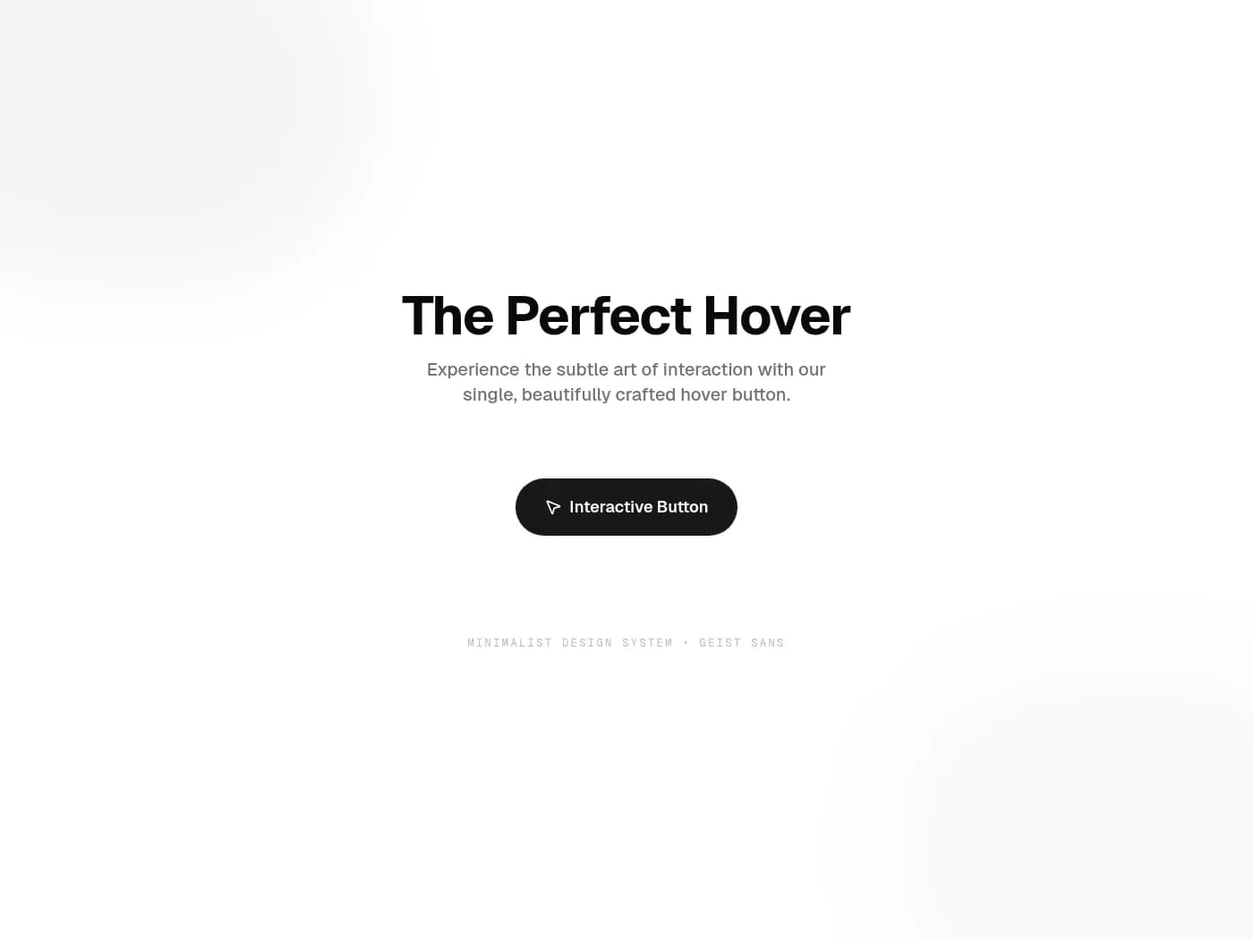 One Hover Button Page