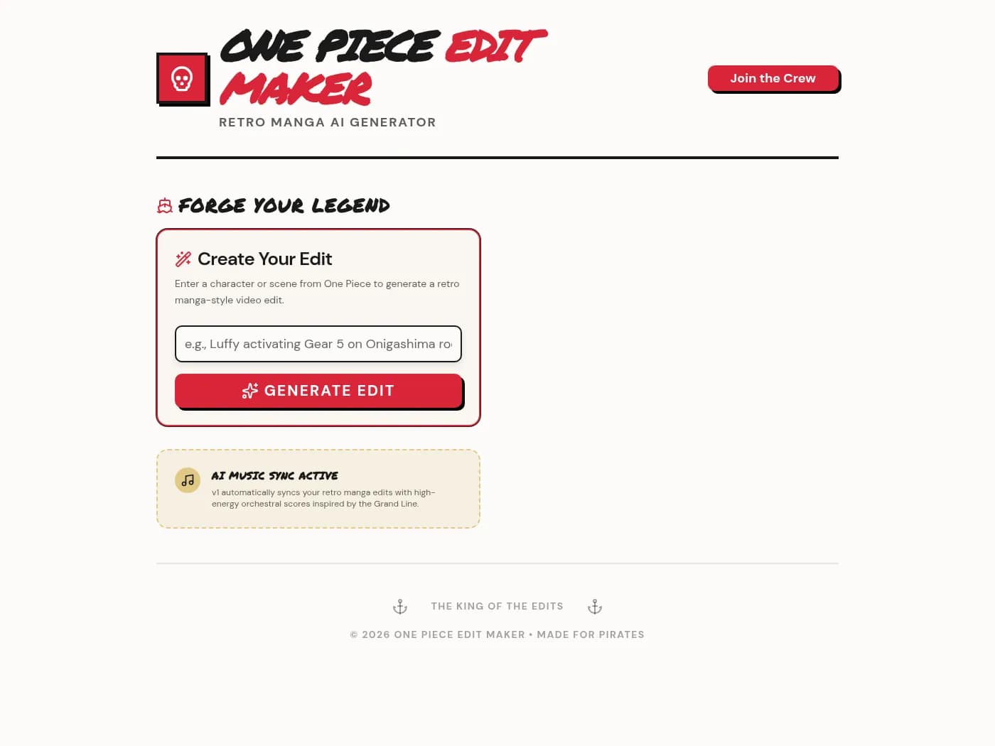 One Piece Edit Maker