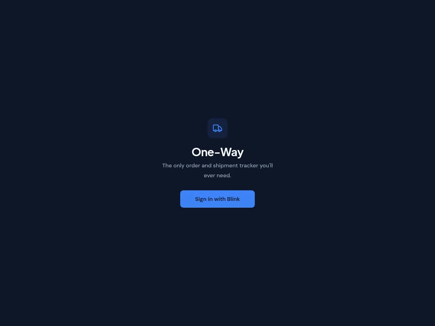 One-Way Order Tracker