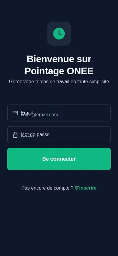Pointage ONEE Time Tracker