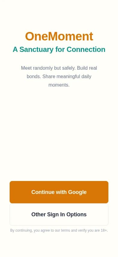 OneMoment Social App