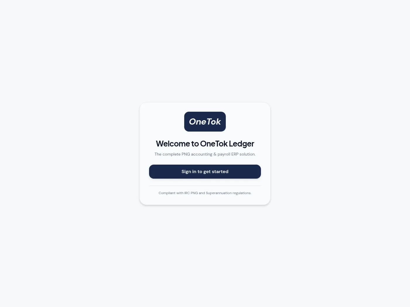OneTok Ledger SaaS