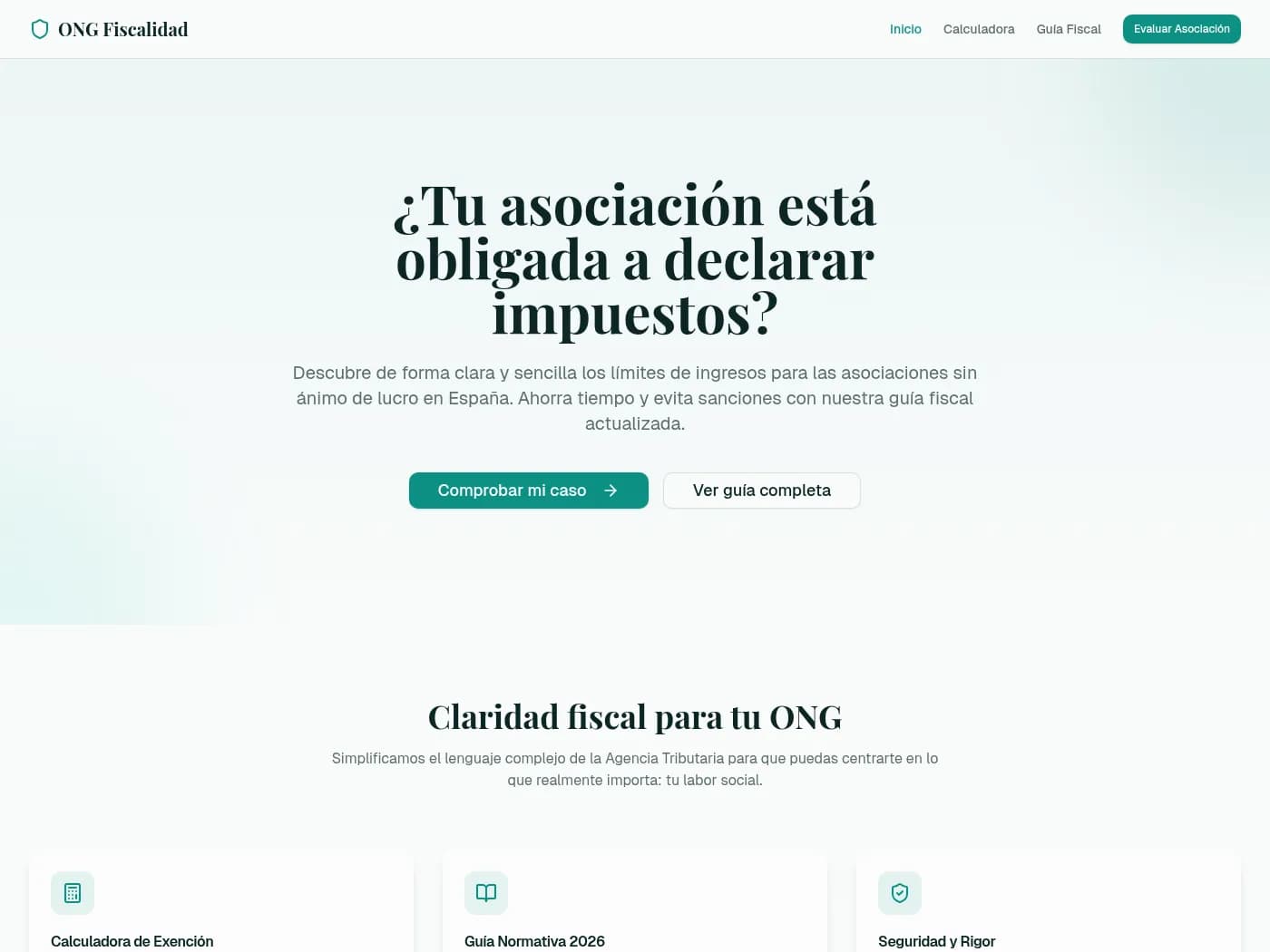 ONG Fiscalidad España