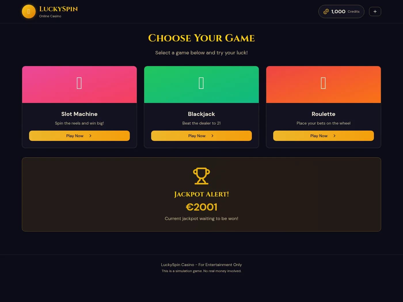 LuckySpin Casino Online