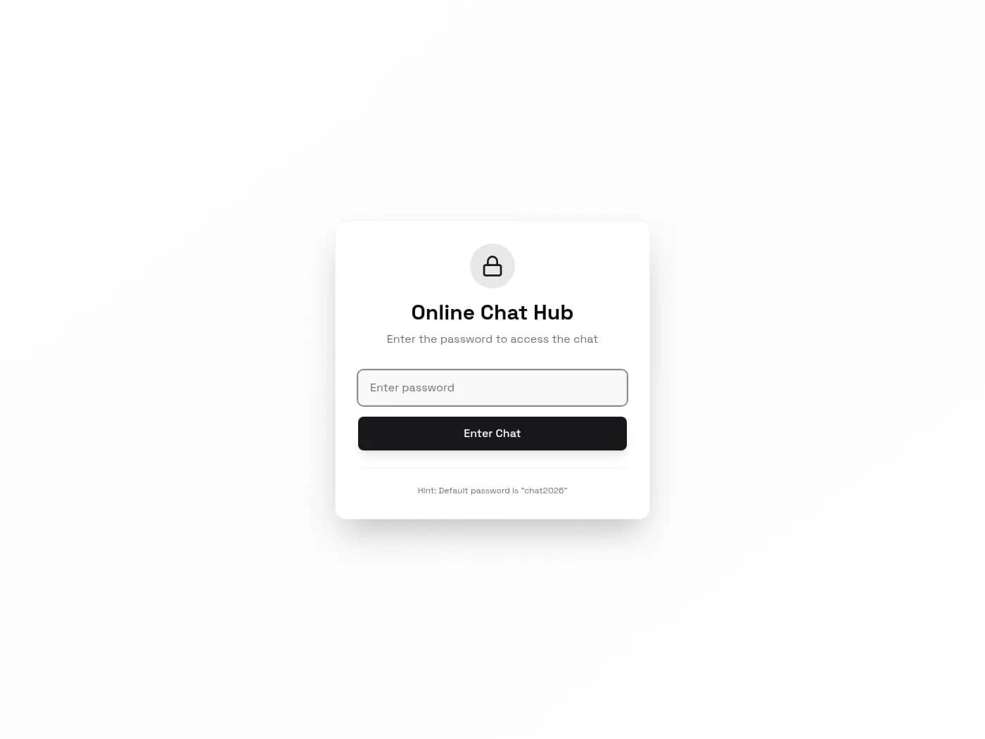 Online Chat Hub