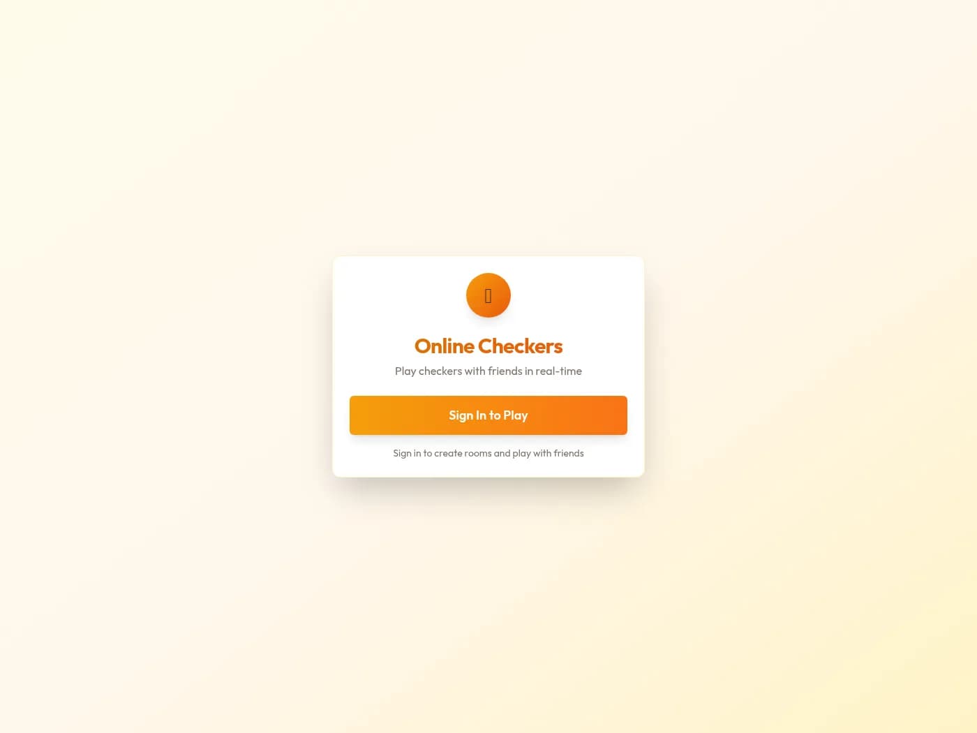 Online Checkers Duel