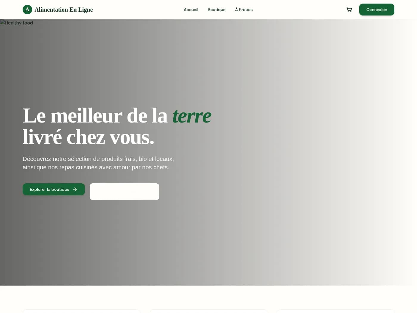 Online Food Supply