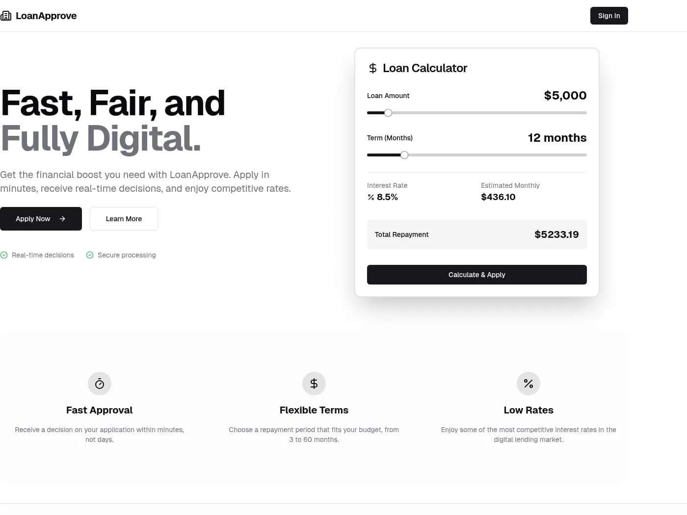 LoanApprove Online
