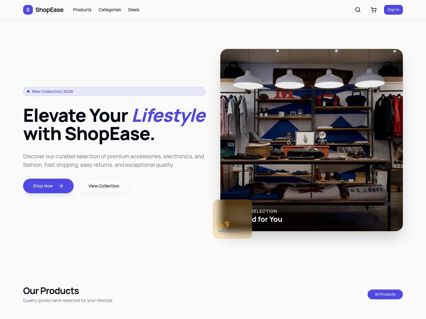 ShopEase Online Store