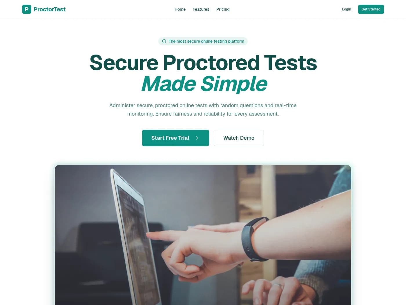 Online Proctored Test App