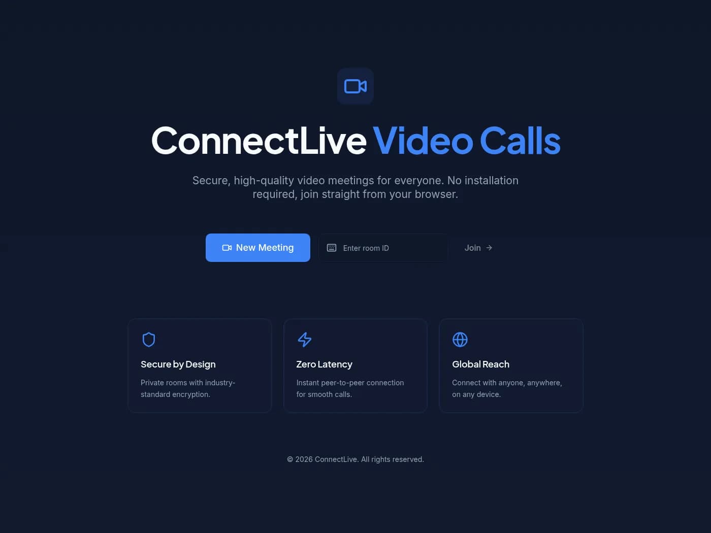 ConnectLive Video Calls