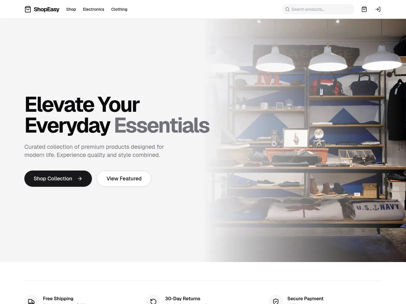 ShopEasy Web Store