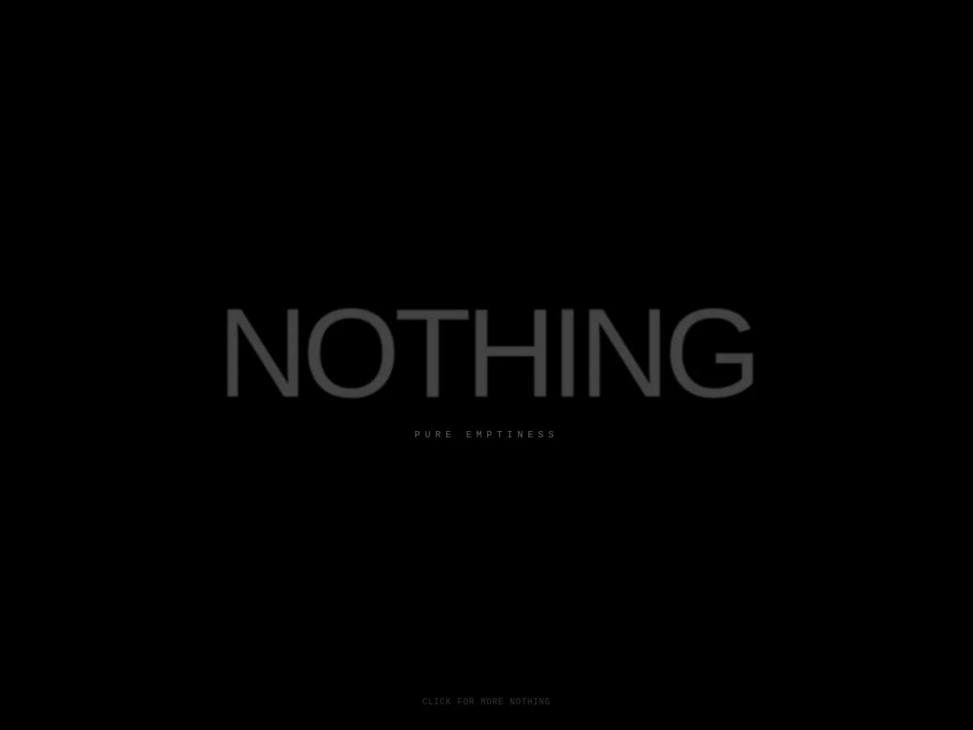 Only Nothing App