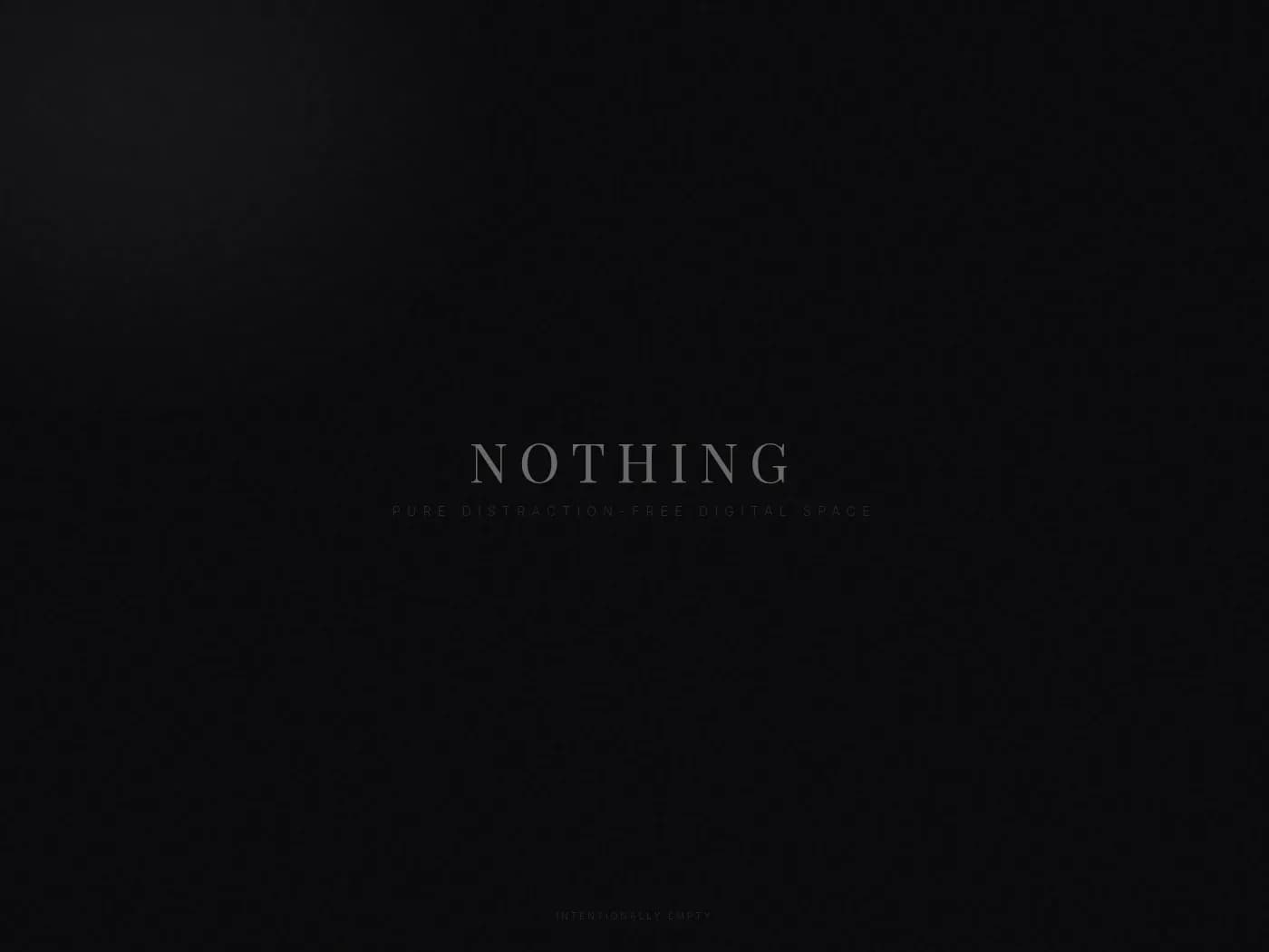 Only Nothing App