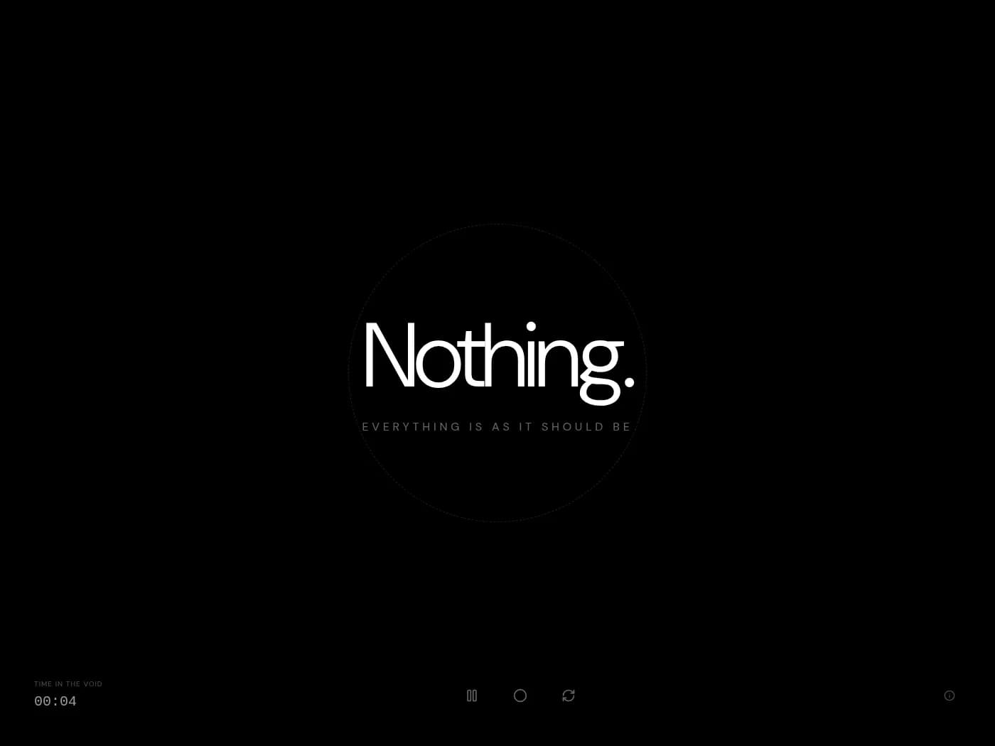 Only Nothing App