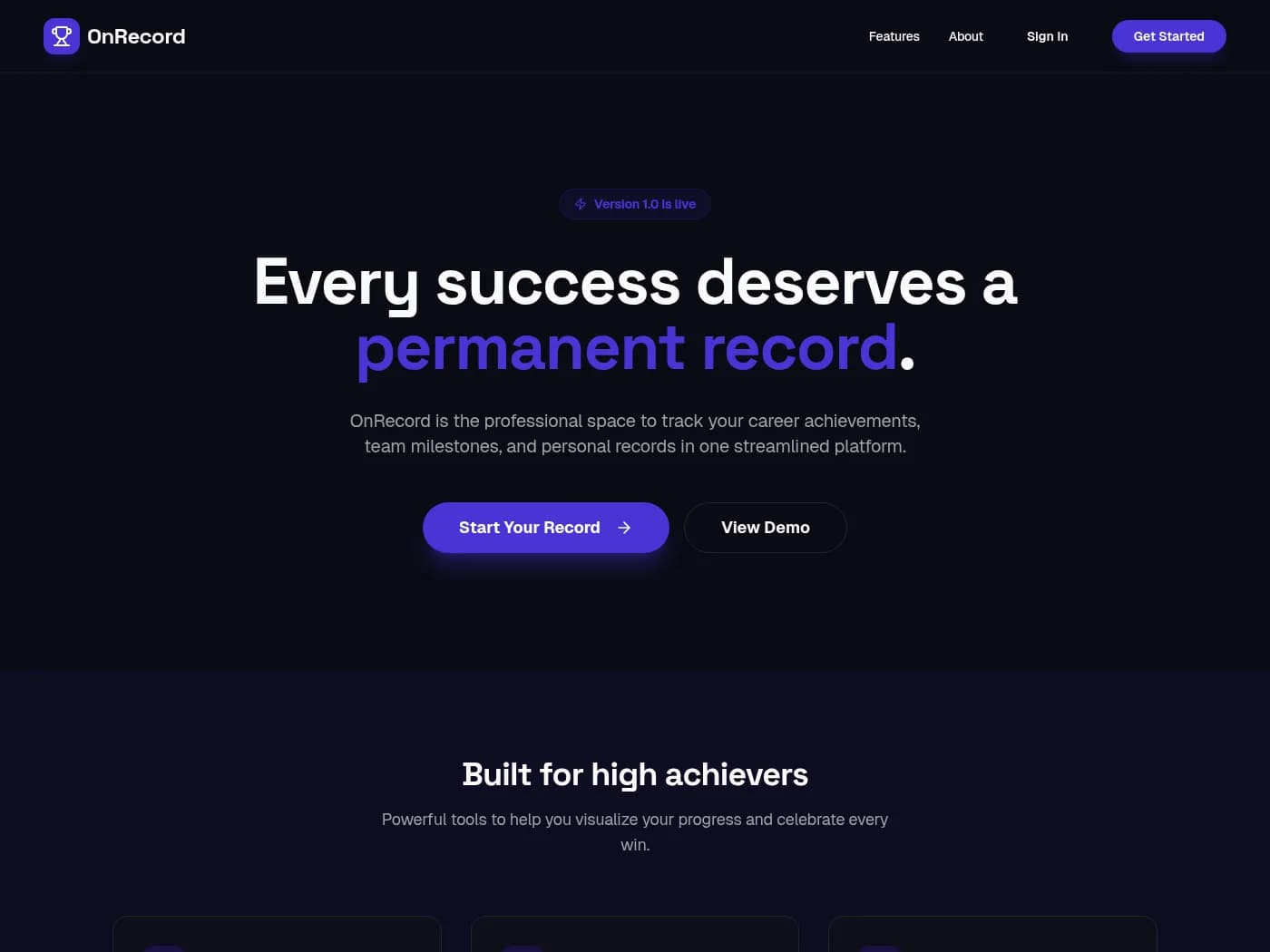 OnRecord
