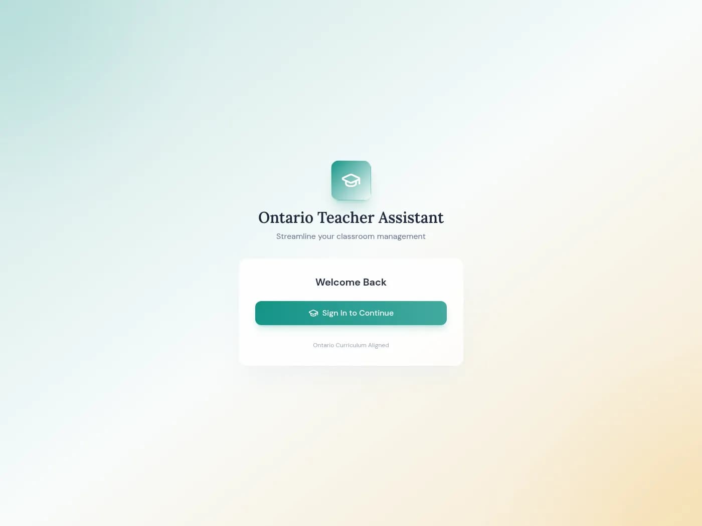 Ontario Teacher Assistant