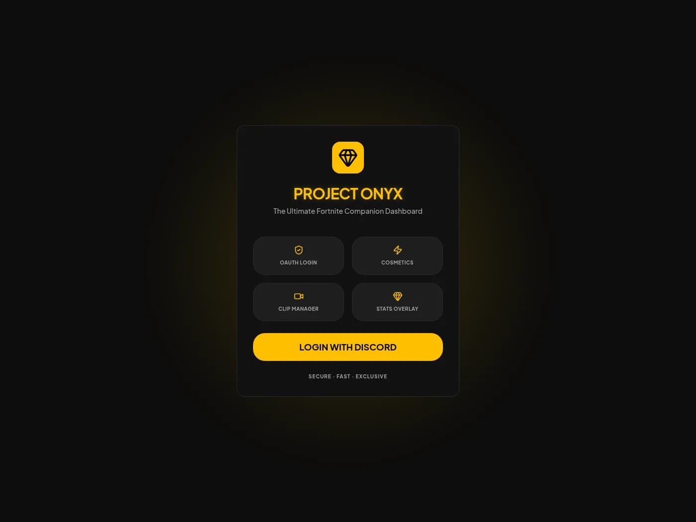 Project Onyx Dashboard