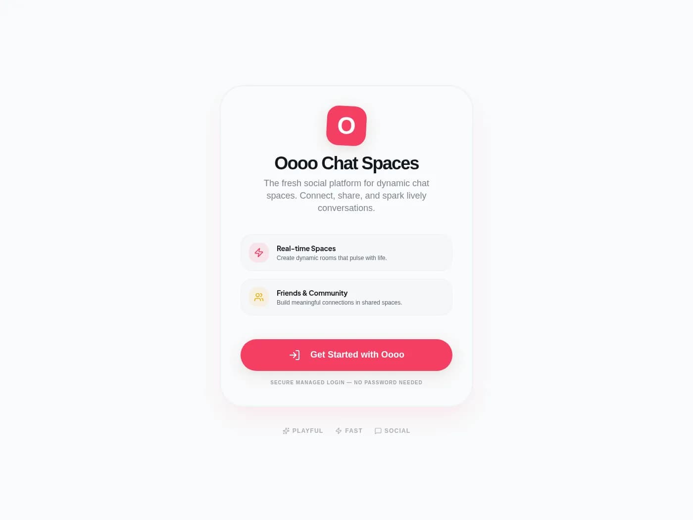 Oooo Chat Spaces