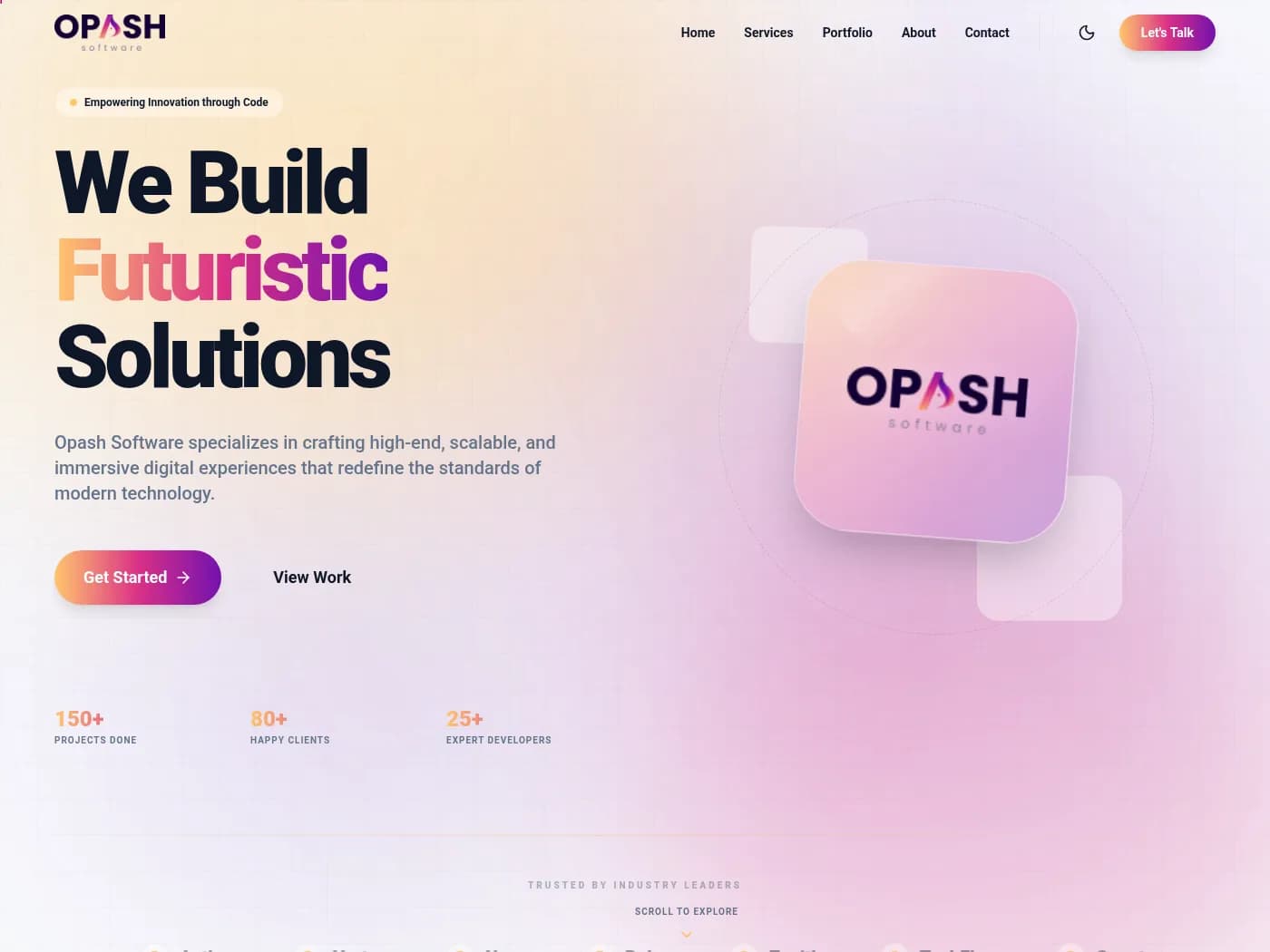 Opash Software Website