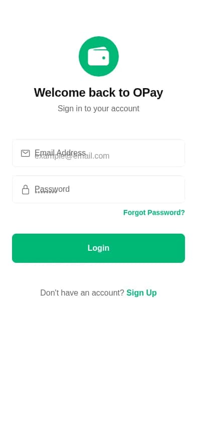 Opay Web & Mobile Bank