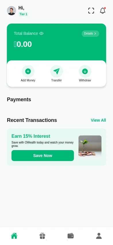 Opay Style Fintech App