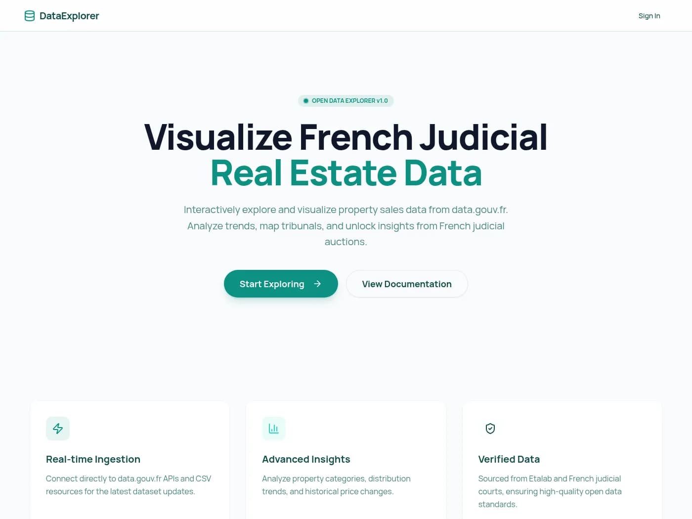 Open Data Explorer