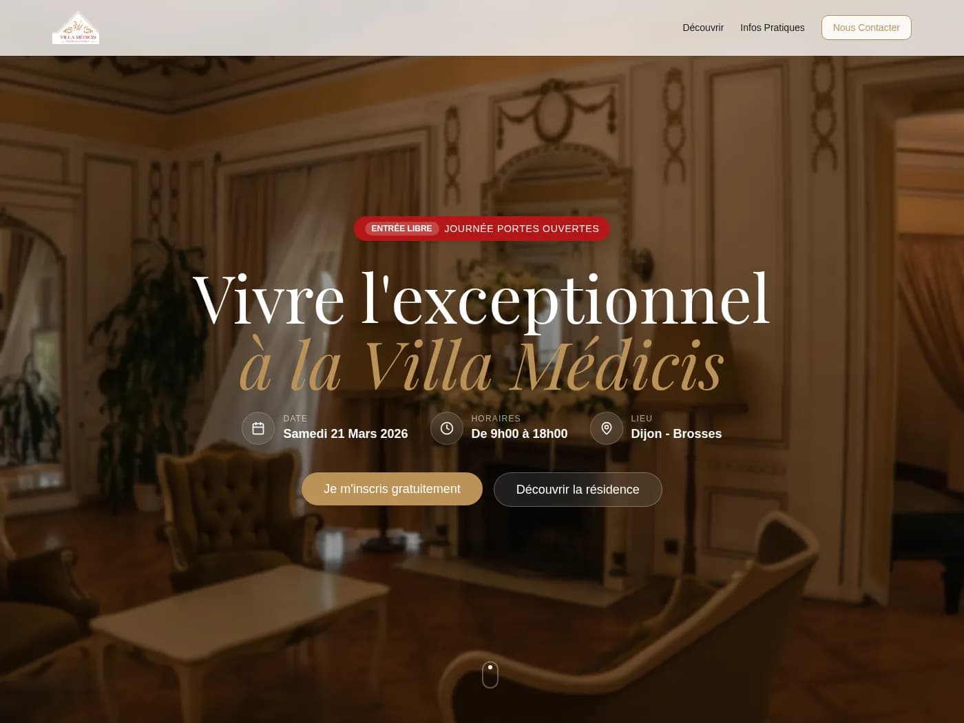 Villa Médicis Open Day Poster