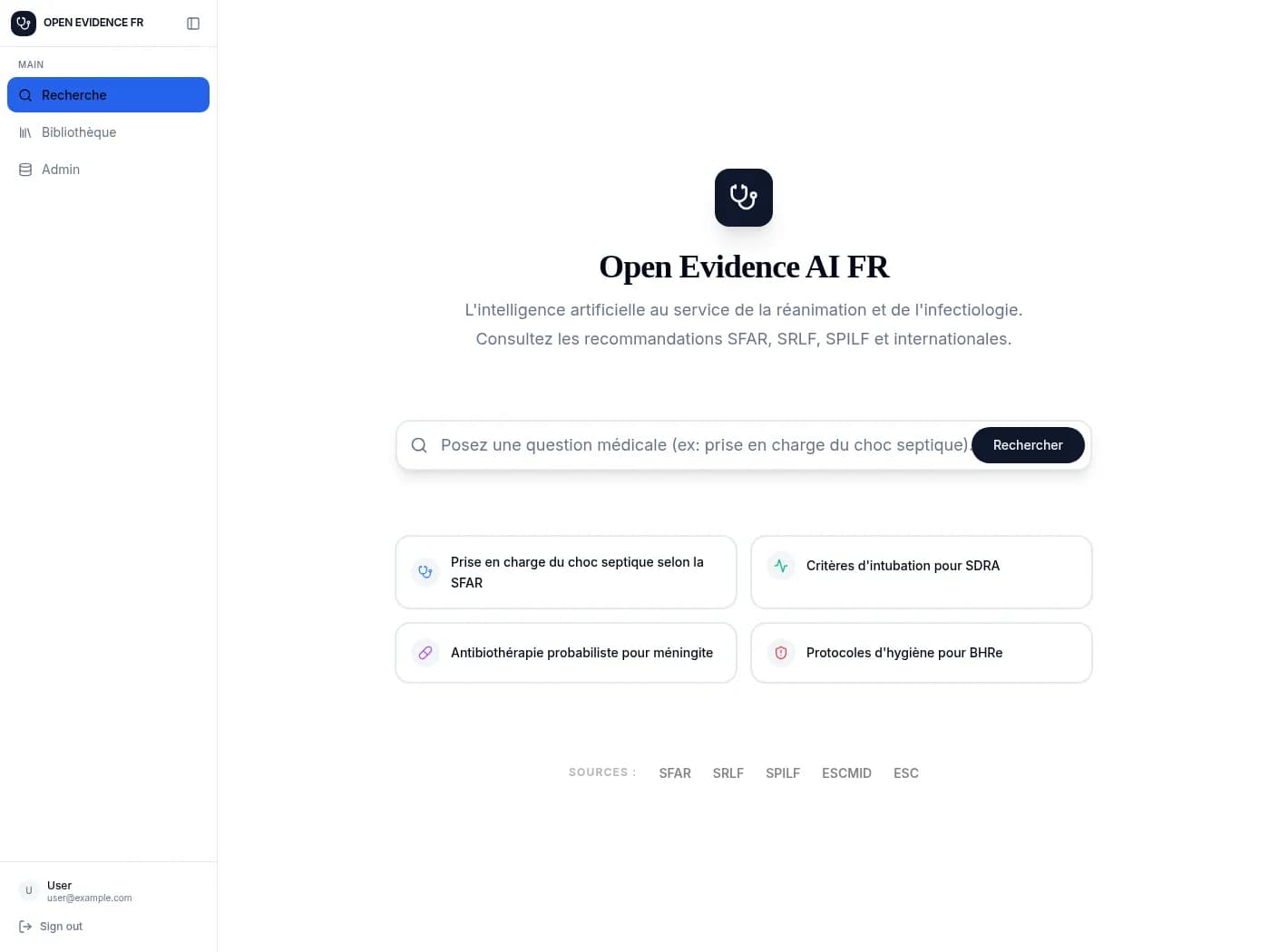 Open Evidence AI FR