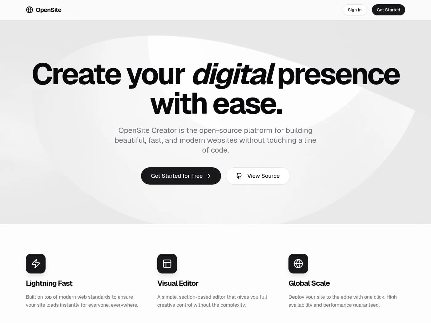OpenSite Creator
