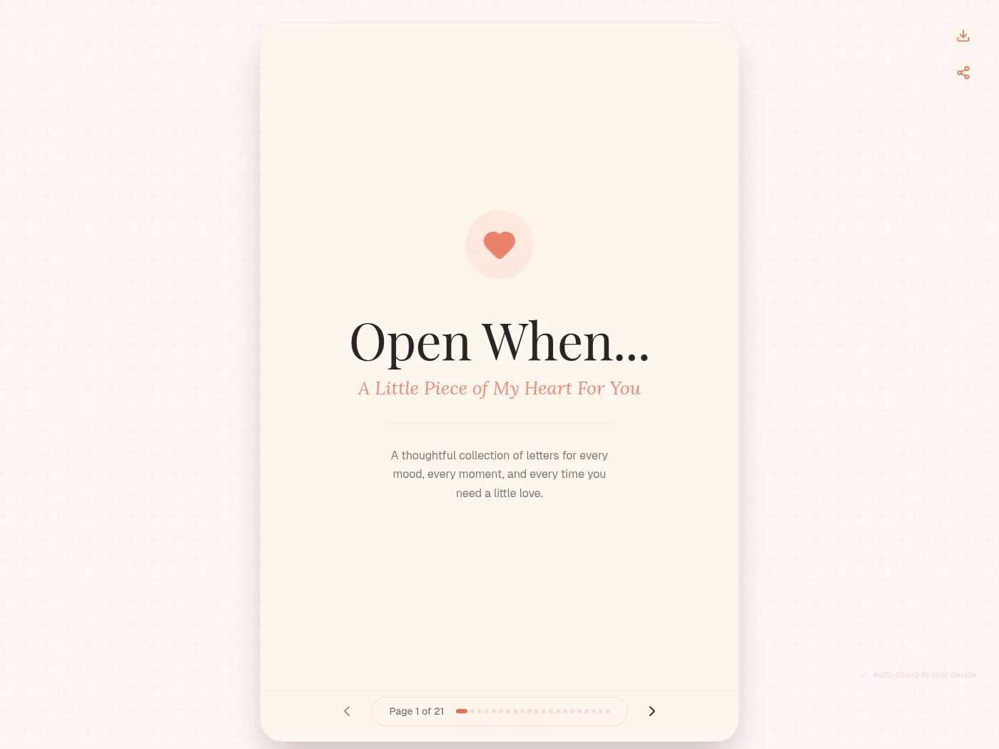 Open When Letters Kit