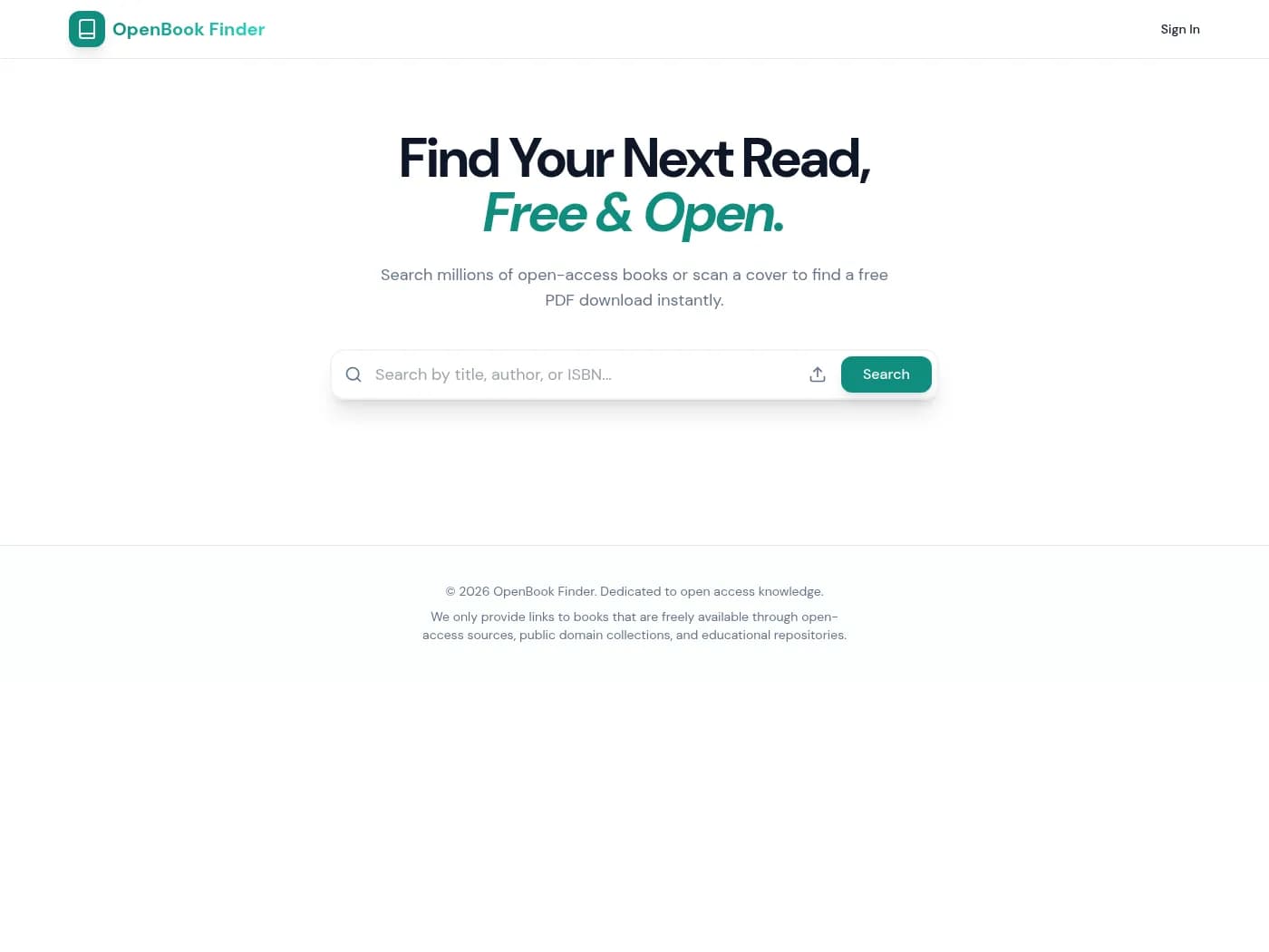 OpenBook Finder