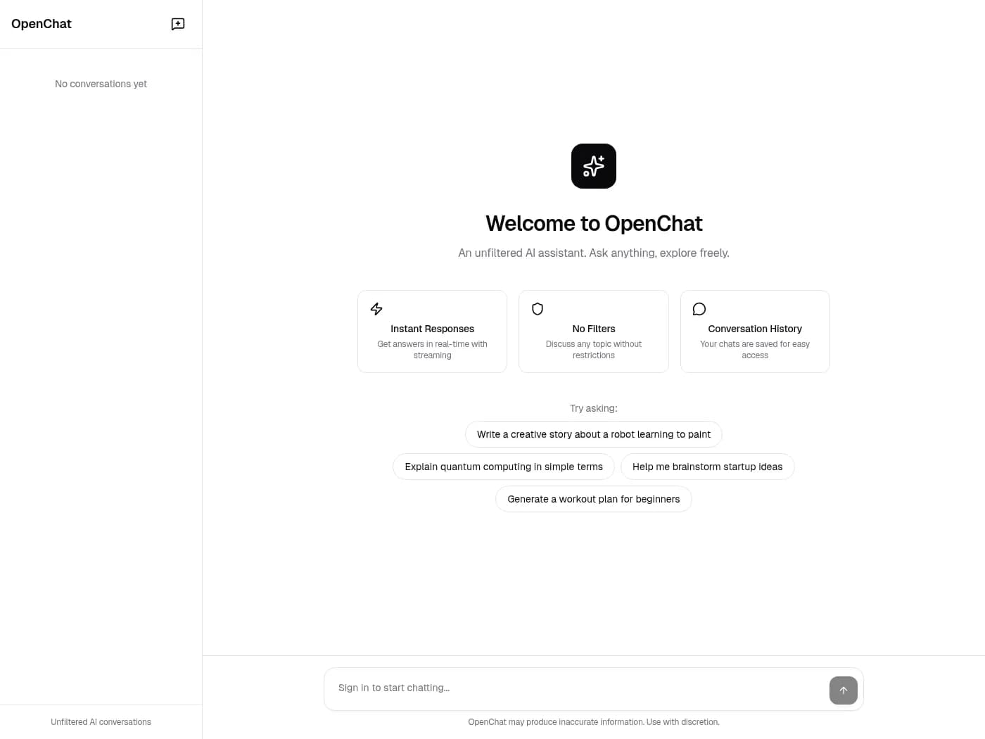 OpenChat Unfiltered