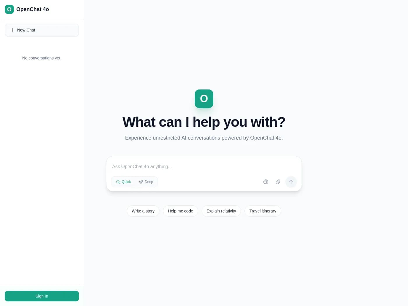 OpenChat 4o Clone