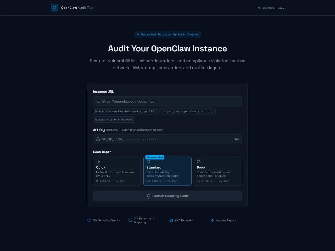 OpenClaw Audit Tool