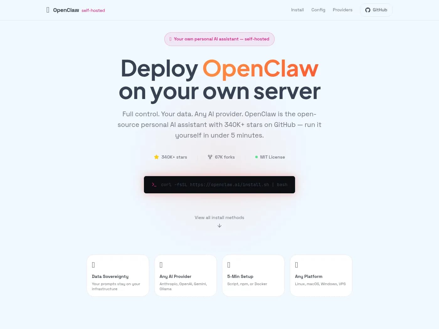 OpenClaw Self-Hosted Portal
