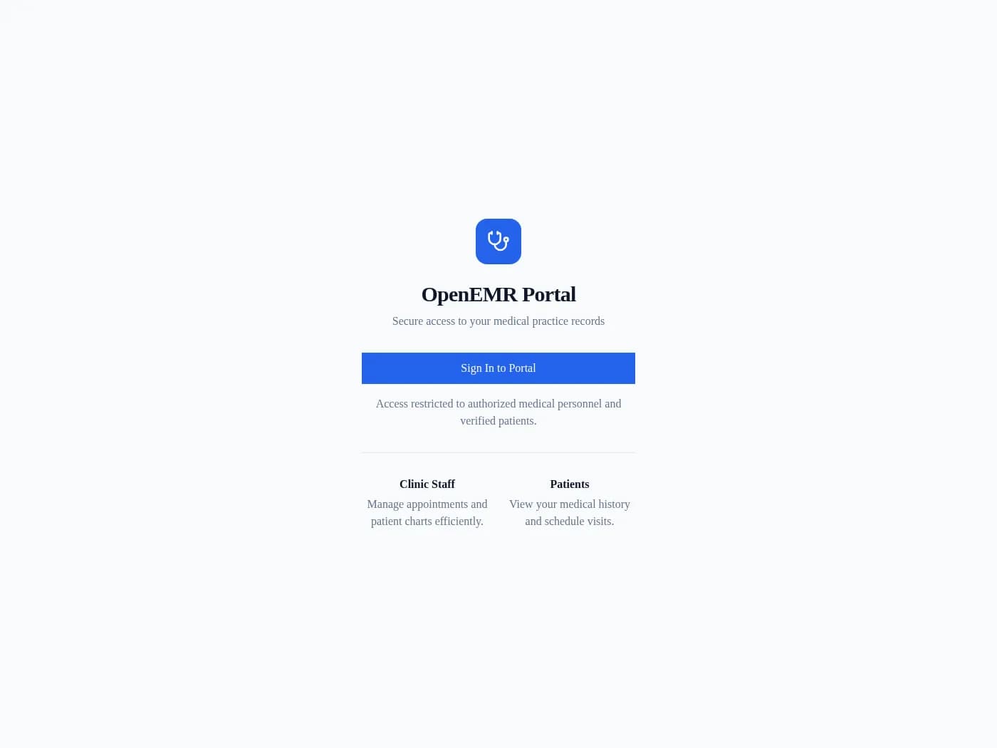 OpenEMR Portal