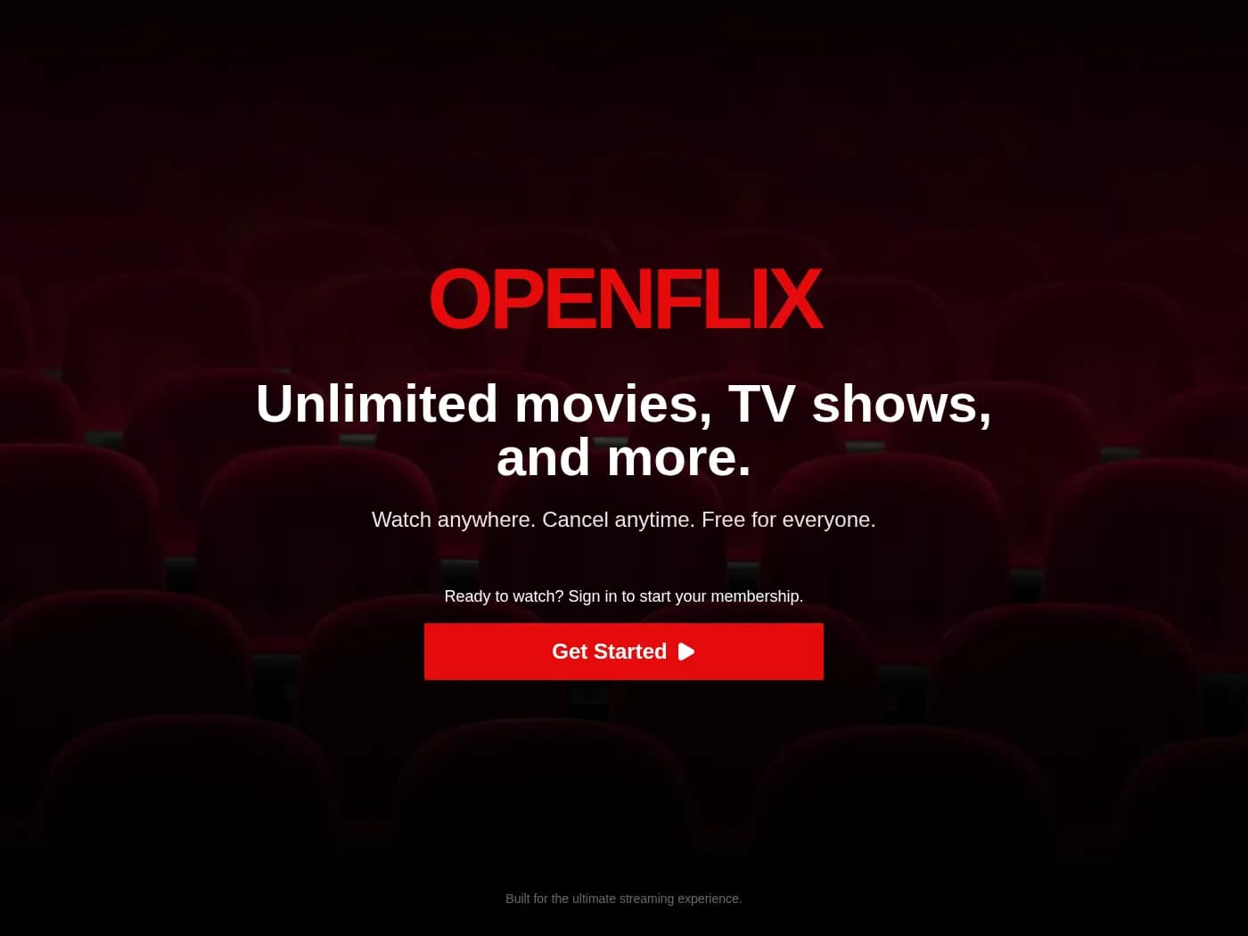 OpenFlix Streaming Platform