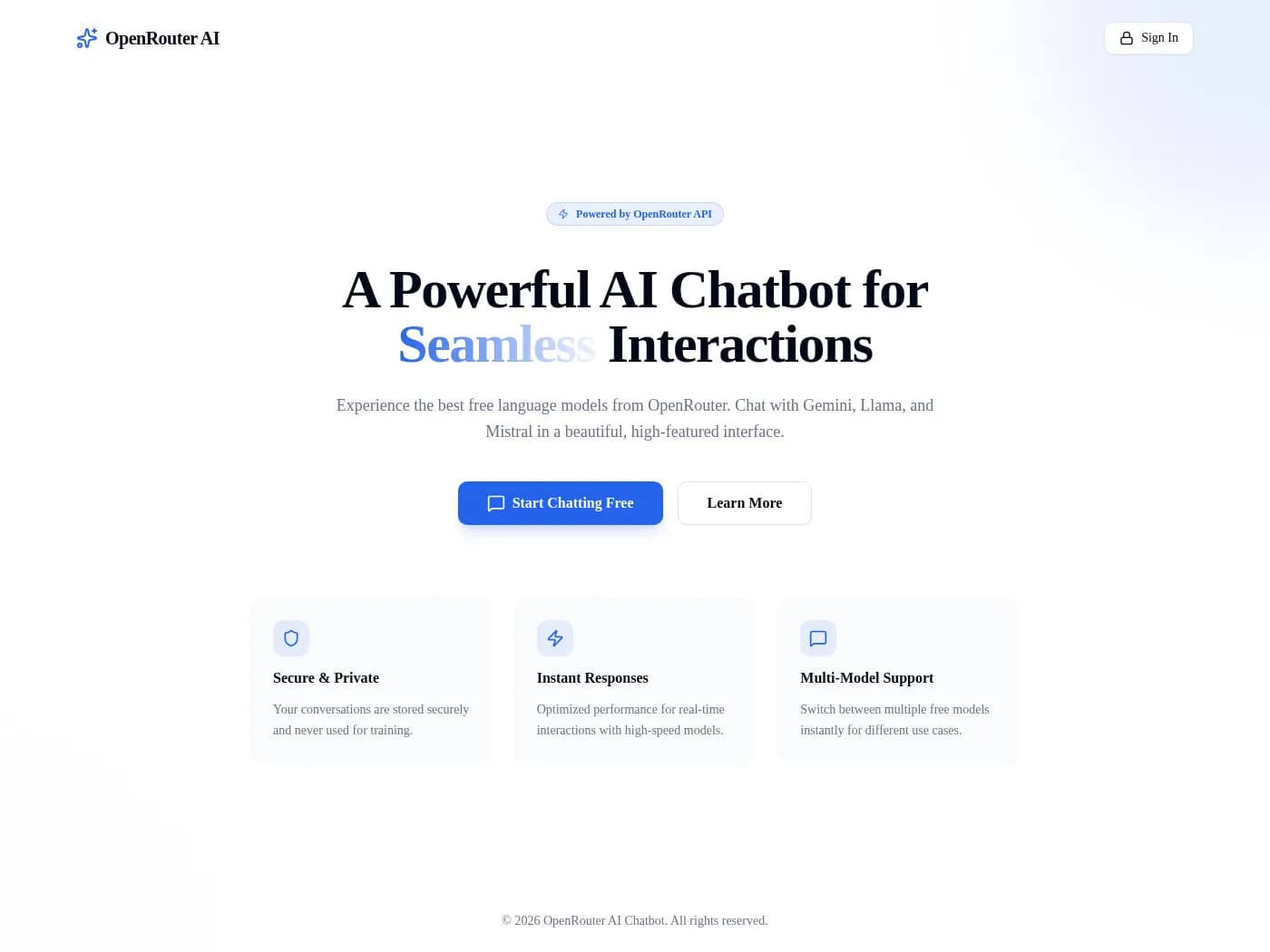OpenRouter Chatbot