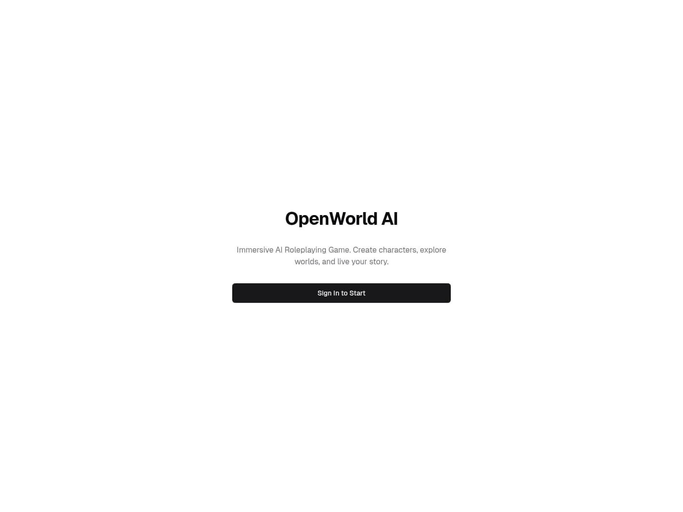 OpenWorld AI Chat Game